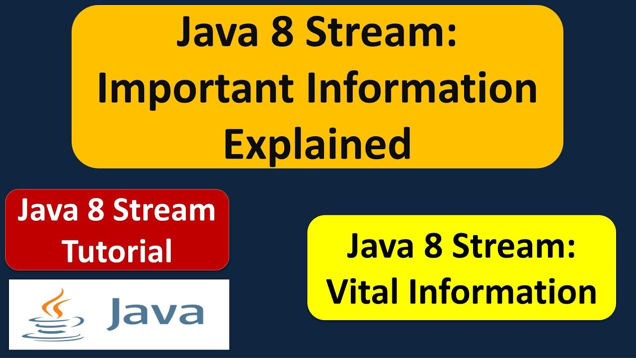 Java 8 Stream: Important Information Explained | Java 8 streams | Streams in Java 8