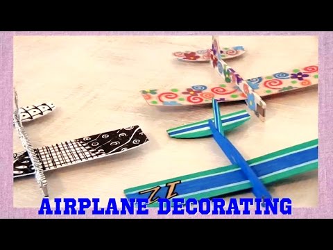 Crafts for Kids: Decorate Balsa Wood Airplanes