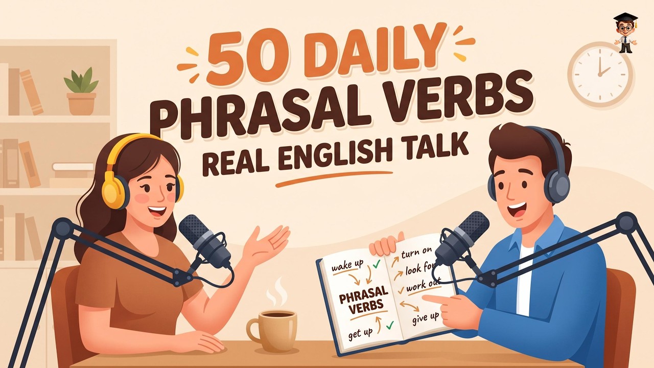 视频 Learn 50 Daily Phrasal Verbs in Real English Conversation | English ...