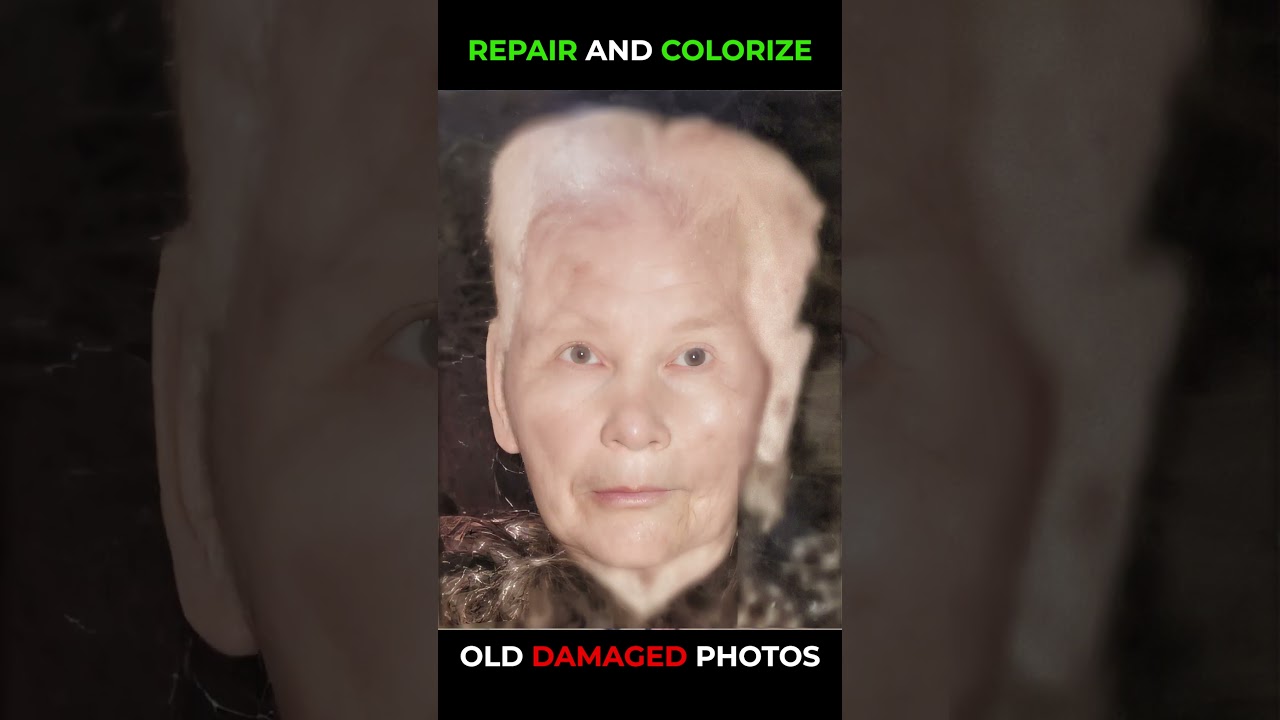 Restore, colorize, and repair old damaged photos #photorestoration