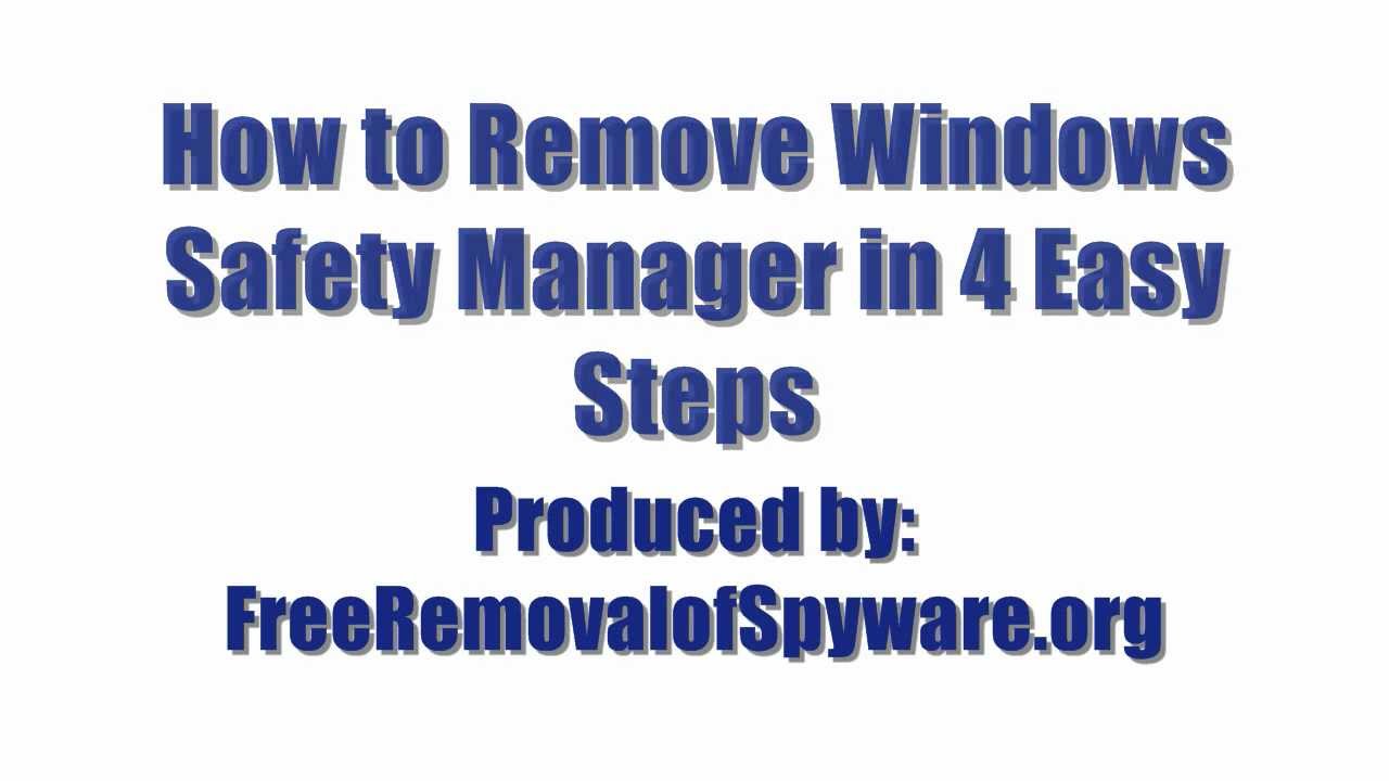 Remove Windows Safety Manager in 4 Easy Steps