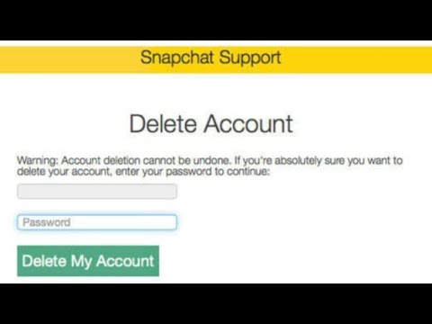 Delete your SNAPCHAT account permanently..Link in description