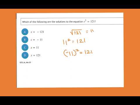Choose the square root of 121.