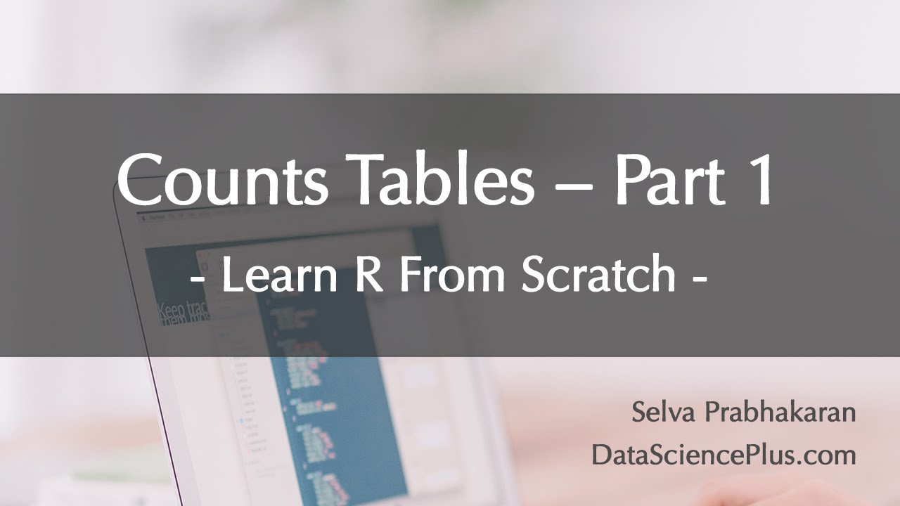 R Tutorial 22: Counts tables - part 1