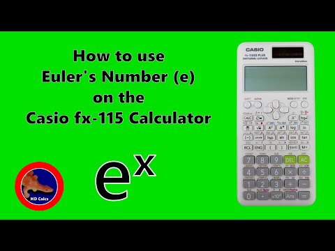 How to use e on the Casio fx-115 Scientific Calculator