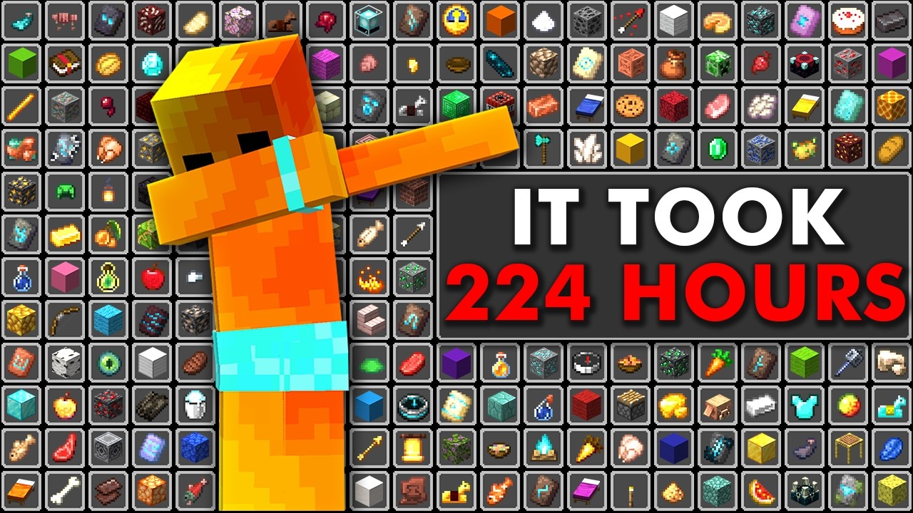 Completing All 6,280 Minecraft Statistics