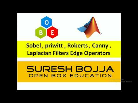 MATLAB CODES - Edge operators (Sobel,priwitt,Roberts,Laplacian,Canny)