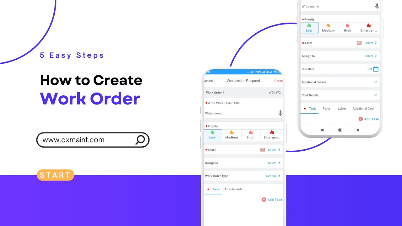 How to create work order - OXmaint