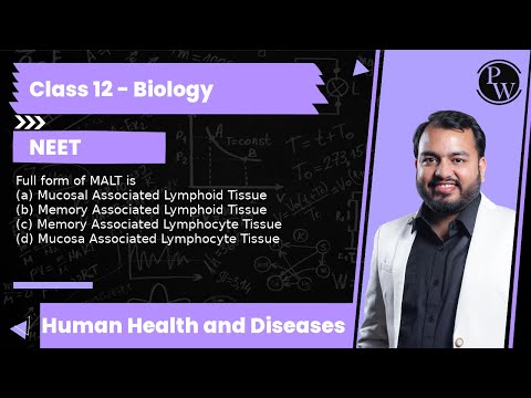 Full form of MALT is (a) Mucosal Associated Lymphoid Tissue (b) Memory Associated Lymphoid Tissue...