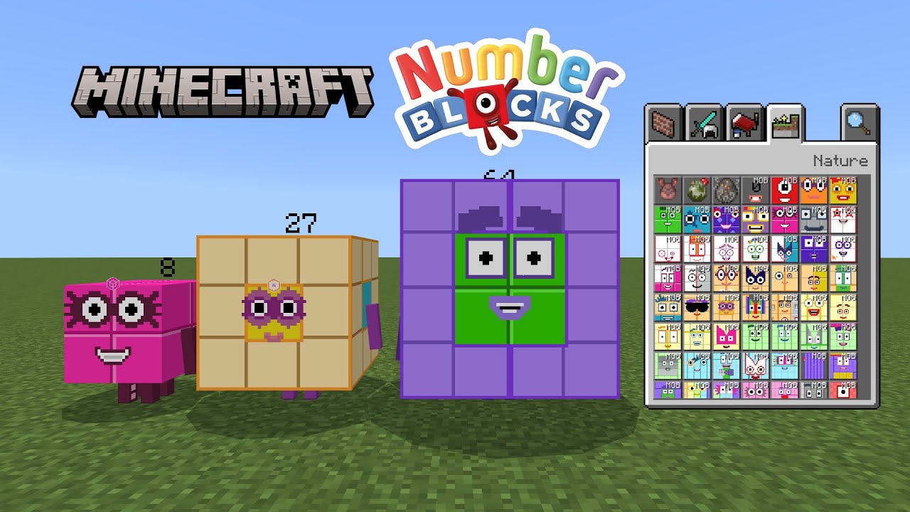 Numberblocks Minecraft Addon 1.6.0 Update