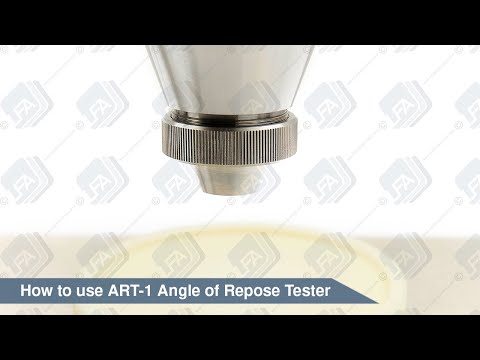 How to use ART-1 Angle of Repose Tester | LFA Machines
