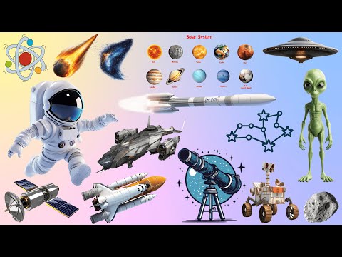 Space Related words | Space Vocabulary | Space Transport | Solar System Vocabulary