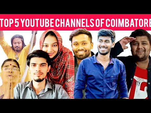 Top 5 YouTube channels of Coimbatore | Top 5 with Vj Naveen Roshan