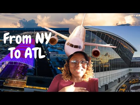Went to the Airport a Day Early?? | Traveling from New York to Atlanta Georgia | Airport Travel Vlog
