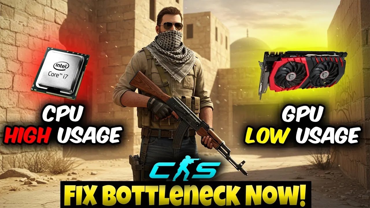 CS2 CPU Bottleneck & Low GPU Usage FIX – Boost FPS & Stop Stuttering