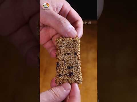 🤤Sesame candy made with candied dates and cooked sesame seeds is very simple#food #shorts