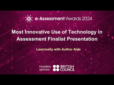2024 e-Assessment Awards Finalist Most Innovative Use of Technology in Assessment Learnosity