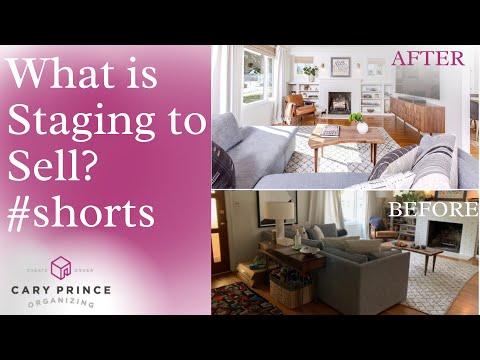 #Shorts | What is Staging to Sell a Home? | Cary Prince Organizing
