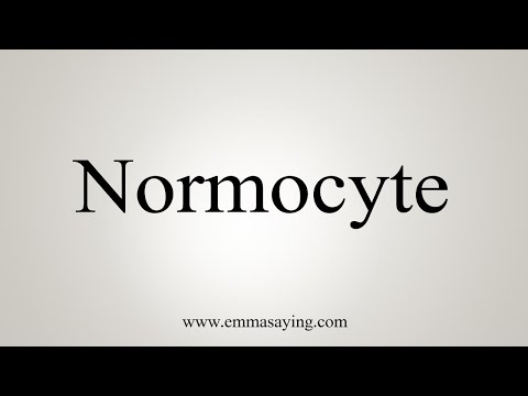 How To Say Normocyte