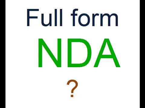 Full Form of NDA in Defence (India) ?