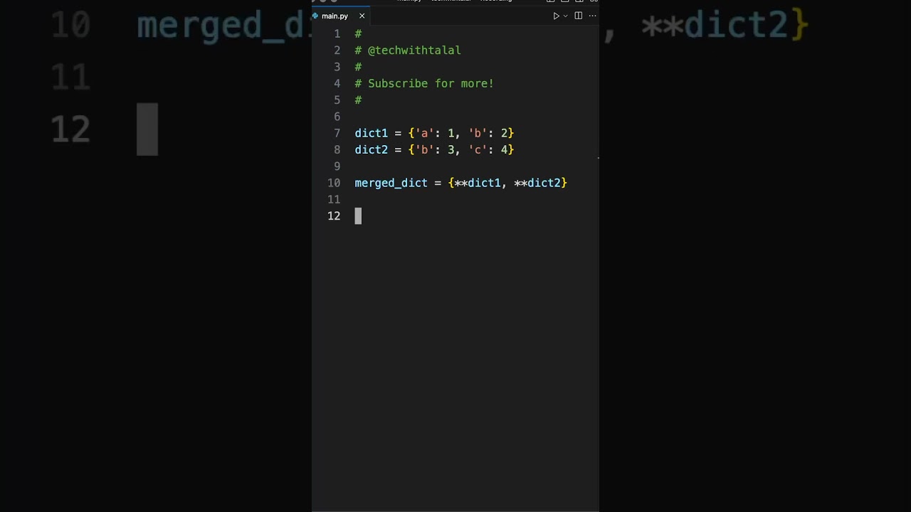 Merge Dictionaries in Python in one line of code! #python #coding #programming