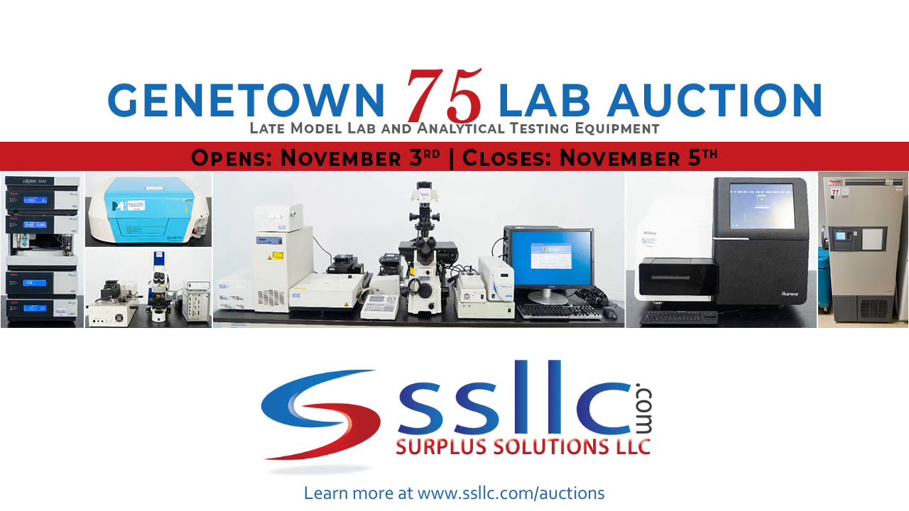 Genetown 75 Used Lab Equipment Auction