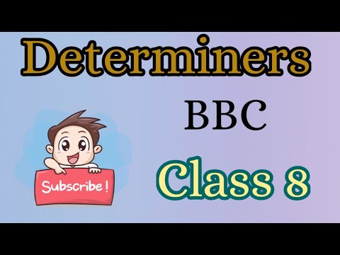 Determiners: Assignment, Class 8 BBC Compacta Solutions- 1 Video ...