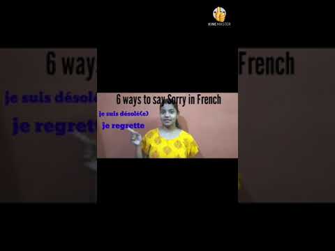 6 ways to say Sorry in French