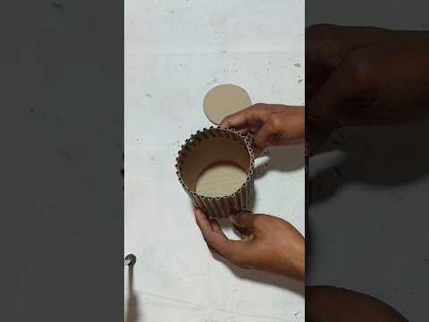 Make a Dustbin From Cardboard #shorts #youtubeshorts #cardboardcraft