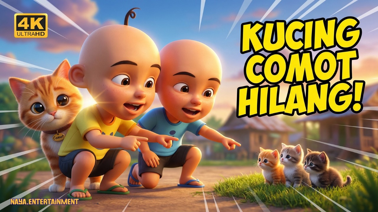 Upin Ipin Looks for Cute Cats! 😿 | Stories Full of Love #upinipin