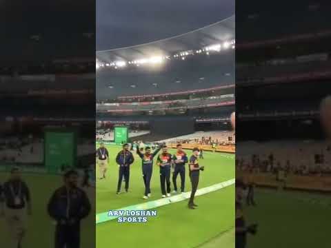#SriLanka Cricket Team waving at fans after winning 5th T20I vs #australia in MCG #cricket #shorts