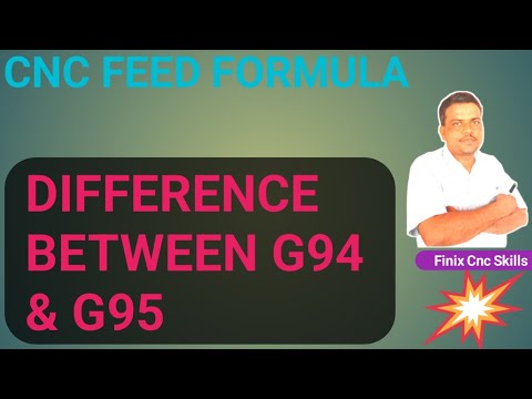 Difference Between G94 G95 CNC Code || G94 G95 cnc Feed code | Cnc Feed Calculations #feed #cnc #2d