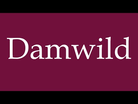 How to Pronounce ''Damwild'' (Fallow deer) Correctly in German