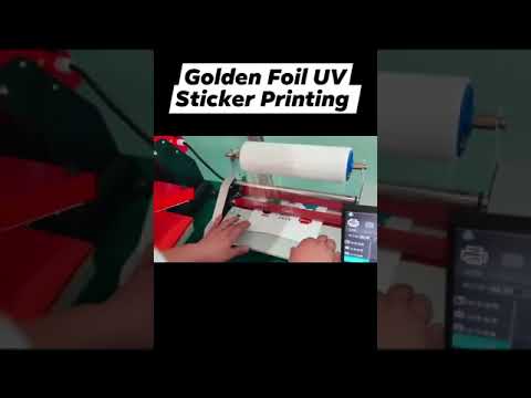 Sticker Printing Machine - Golden Foil UV Sticker Printing Machine ...