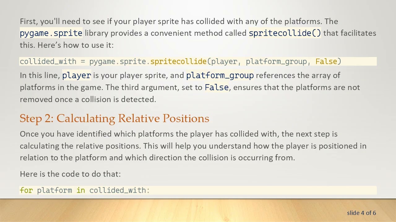 How to Easily Get Relative Positions of Colliding Sprites in Pygame