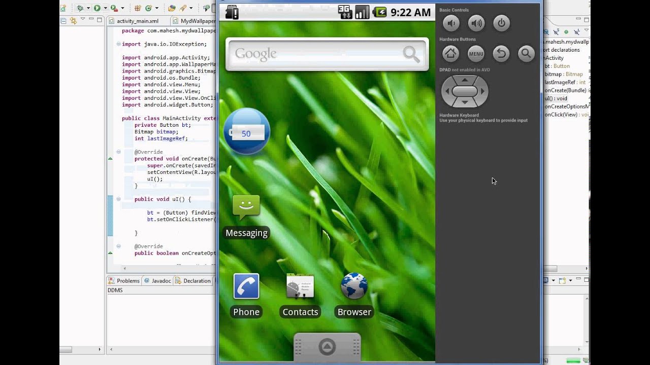 Android Wallpaper  Example with full source code