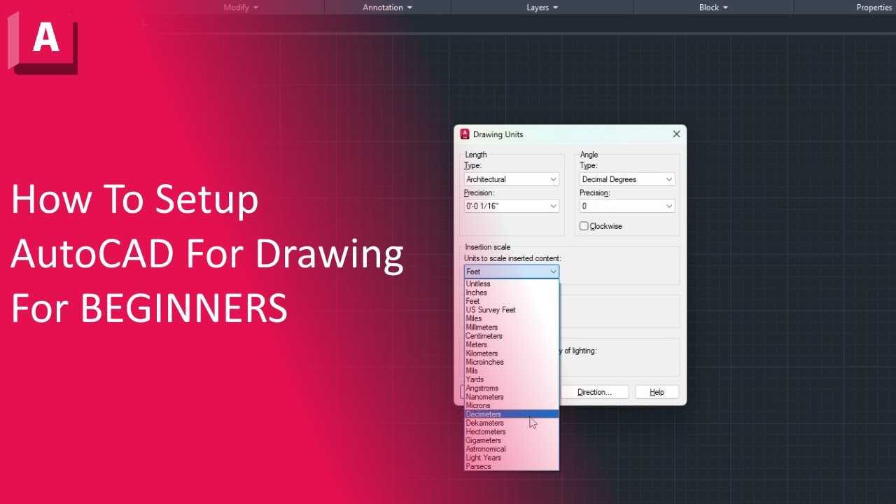 Settings In AutoCAD You NEED To Set Before You Draw!
