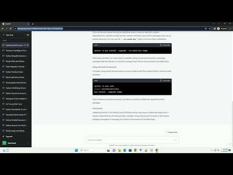 cant update numpy in default mac python setup