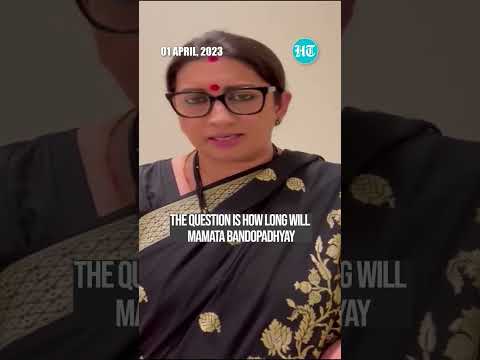 'How Long Will Mamata Keep Attacking Hindu Community…": Smriti Irani