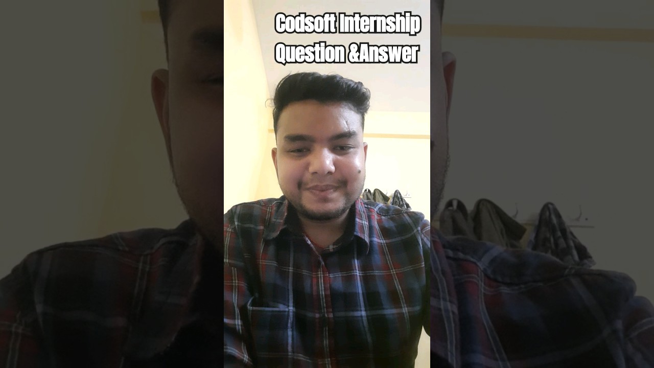 Codsoft Internship Related QA #codsoft #internship #itcompanies #itcompanyindia