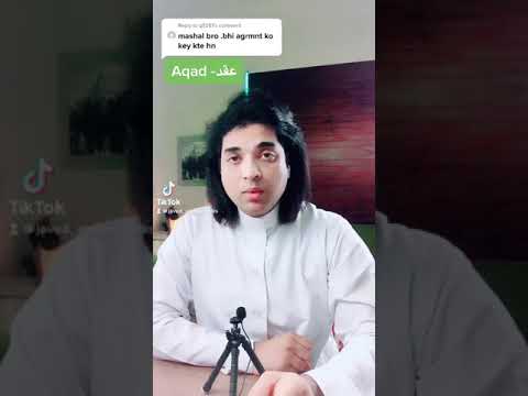Agreement in arabic with urdu and english translation