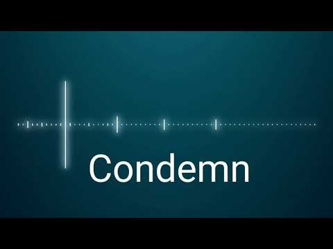 condemn meaning in Hindi