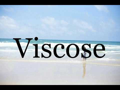How To Pronounce Viscose🌈🌈🌈🌈🌈🌈Pronunciation Of Viscose