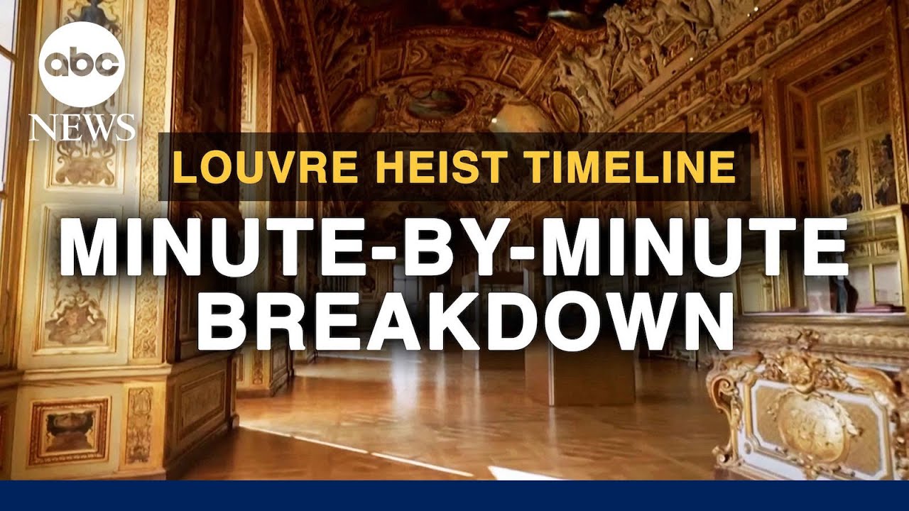 Louvre heist timeline: Minute-by-minute breakdown
