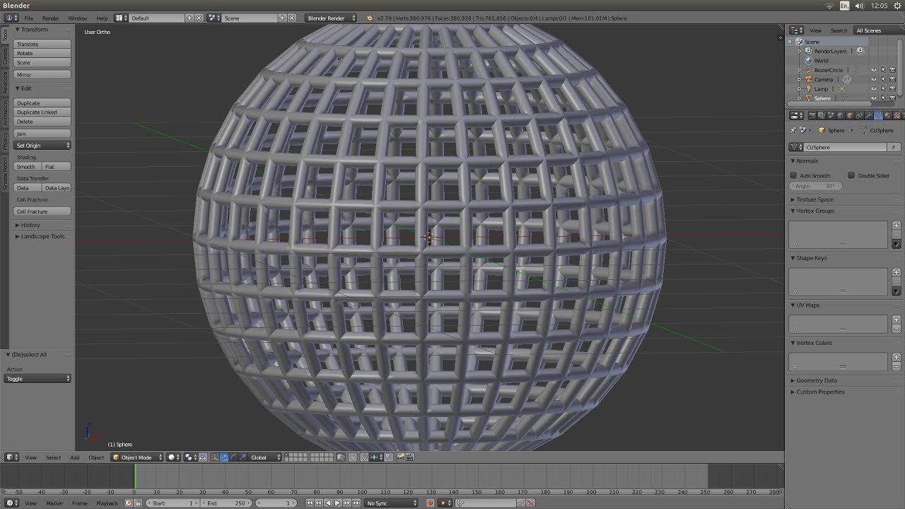 Blender Tutorial: Create A Simple Tubular Cage From A Solid Object