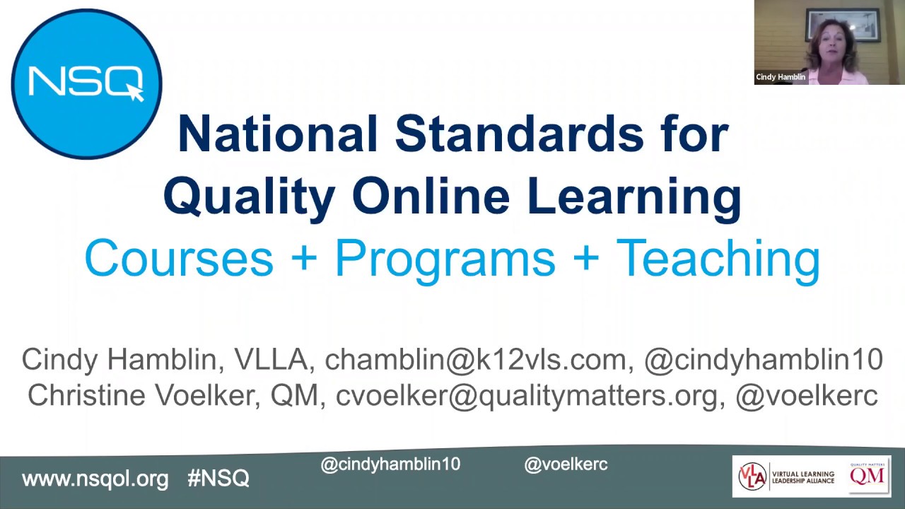 National Standards for Quality Online Courses: What You Need to Know