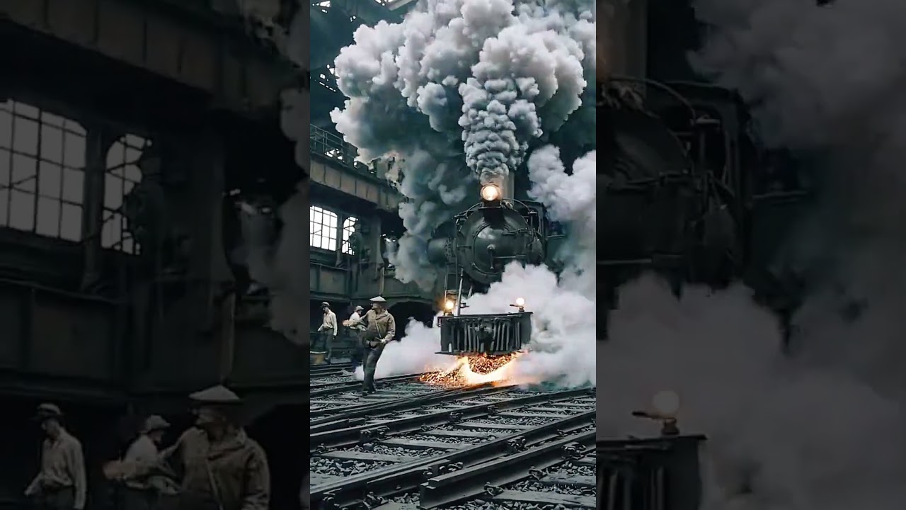 Train explosion AI  #creative #ai #new_trending #train
