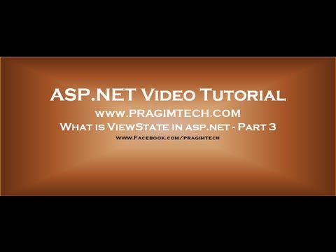 What is viewstate in asp.net - Part 3