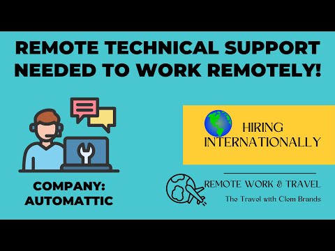 REMOTE TECHNICAL SUPPORT NEEDED TO WORK REMOTELY/International, work from home job!