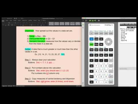 Statistics: How to Find Standard Deviation and Interquartile Range, with the TI-84 Plus Calculator!